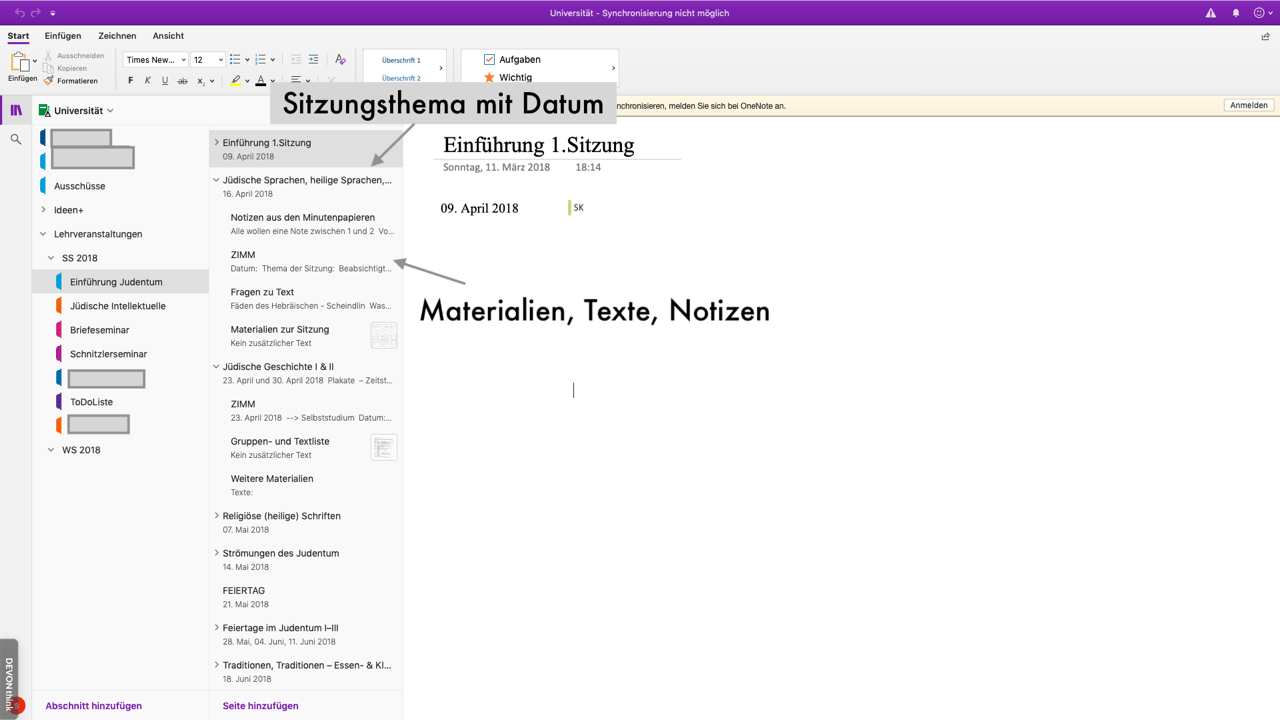 OneNote in Studium und Lehre 👥 – Papierlos Studieren